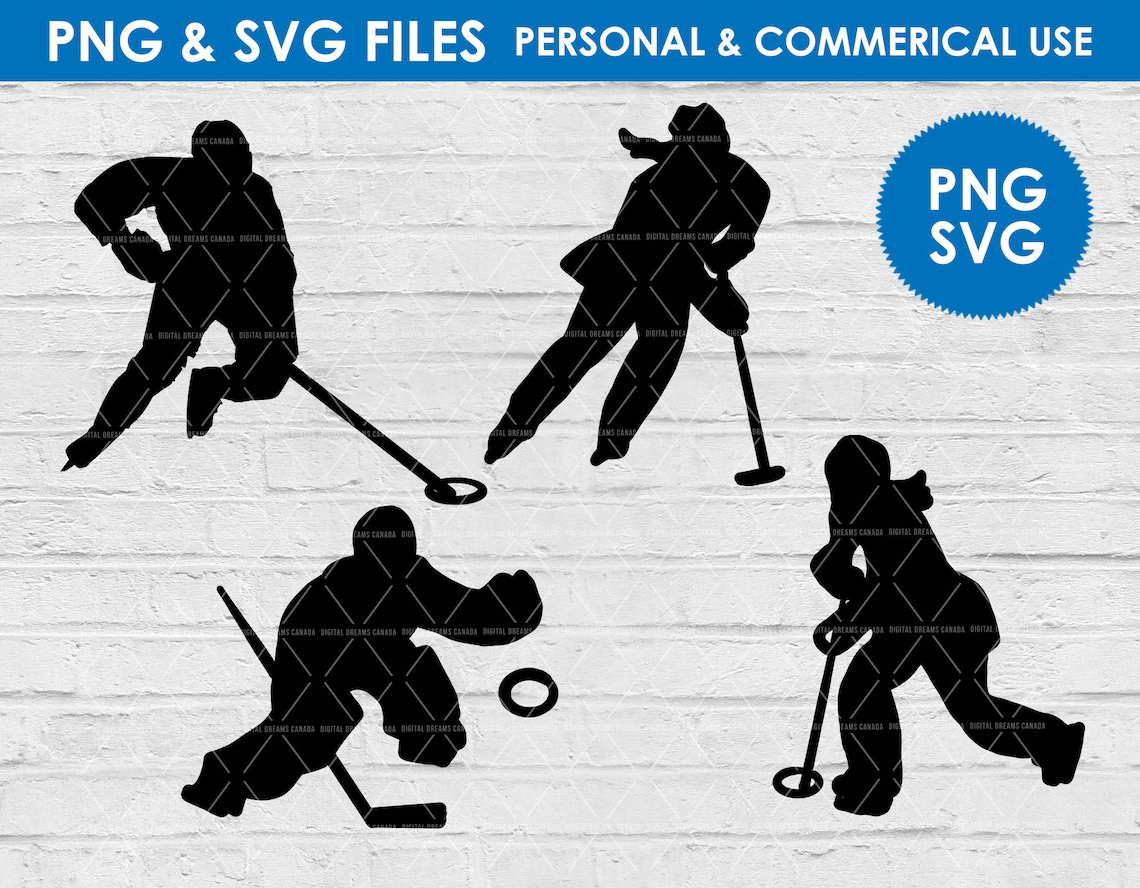 Ringette Silhouette Svg Png / Ringette Cut File / Ringette Goalie / Cut ...