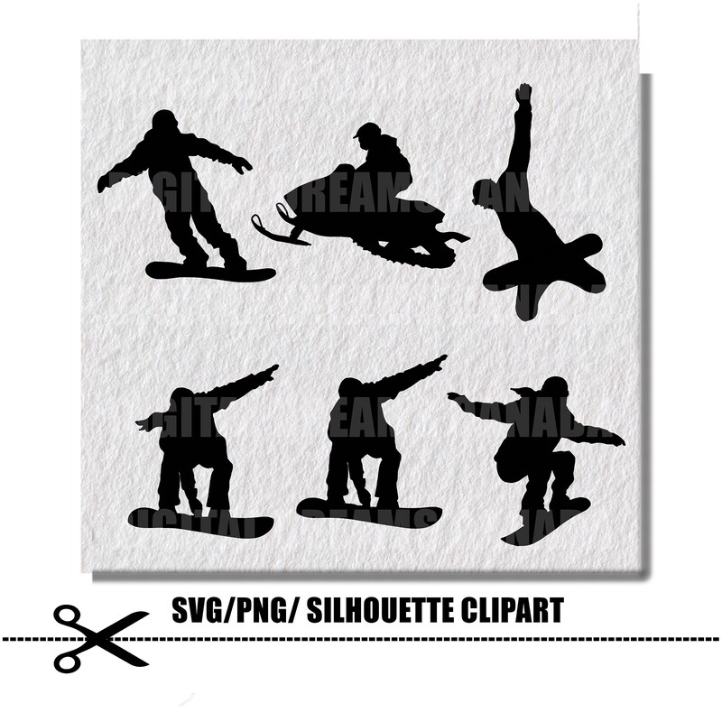 Snowboarder Stencils - Etsy