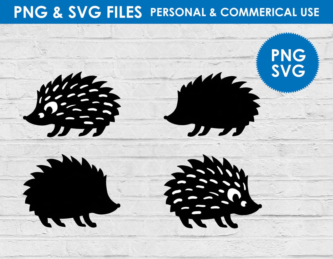 Egel silhouet svg / egel clipart / egel gesneden bestanden / digitale ...