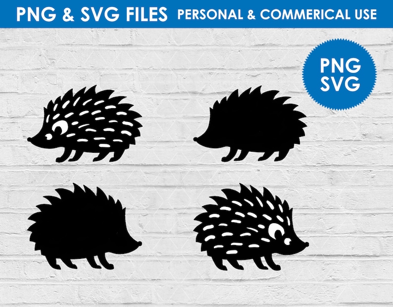 Hedgehog Silhouette Svg / Hedgehog Clipart / Hedgehog Cut Files ...