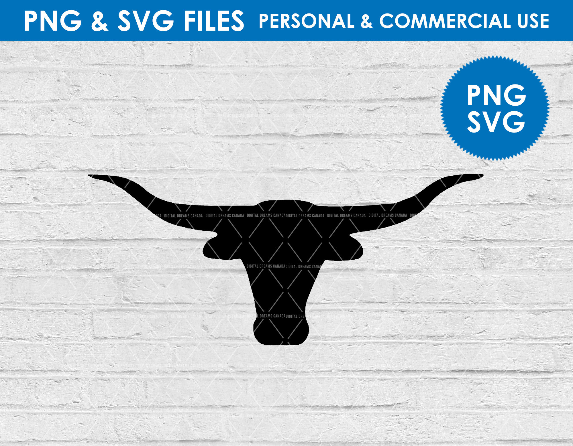 Texas Longhorn Silhouette SVG / Longhorn SVG / Cattle Svg / Longhorn ...