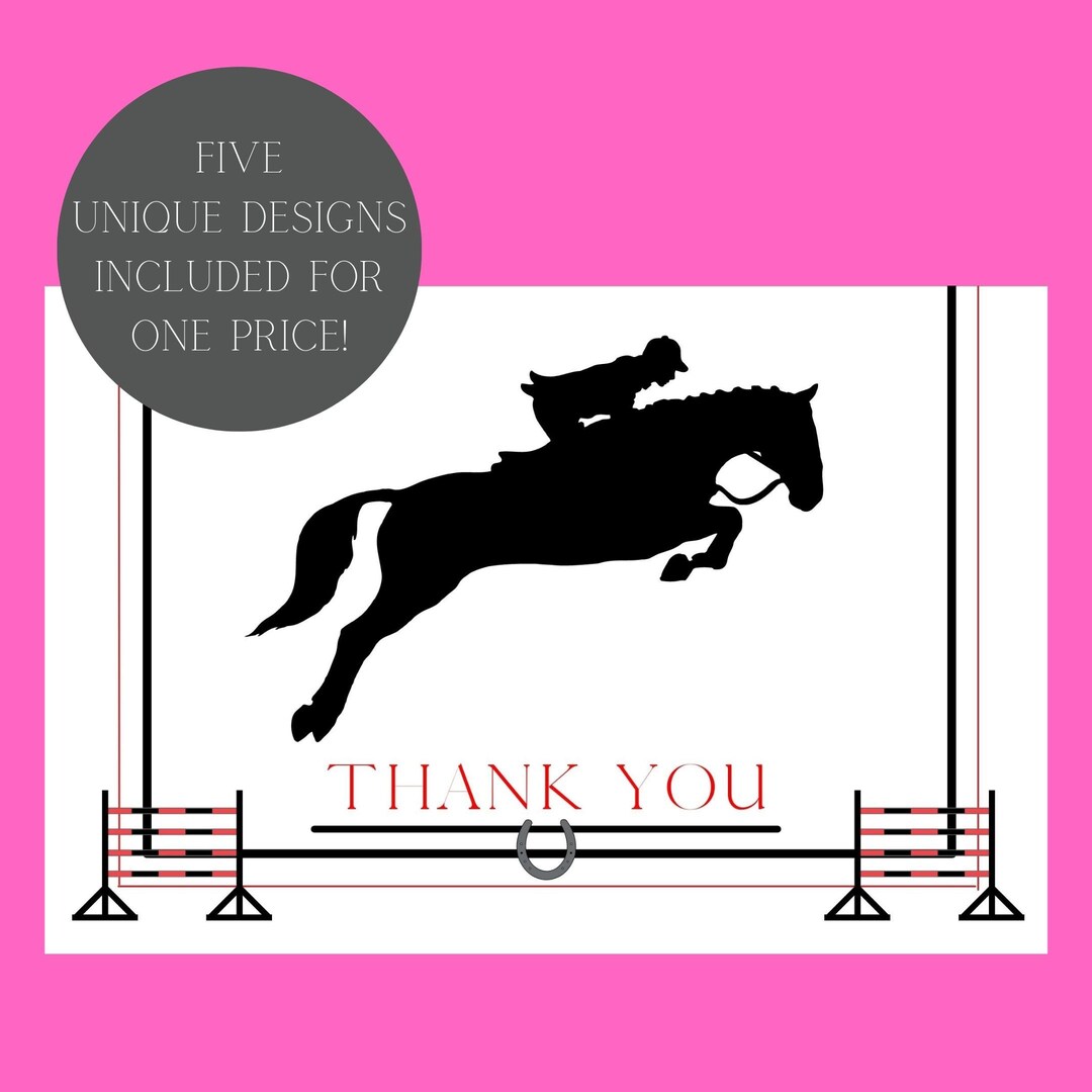 Grußkarte, Pferd, Blanko, Danke, Set, Briefpapier, Pferde, Reiter ...