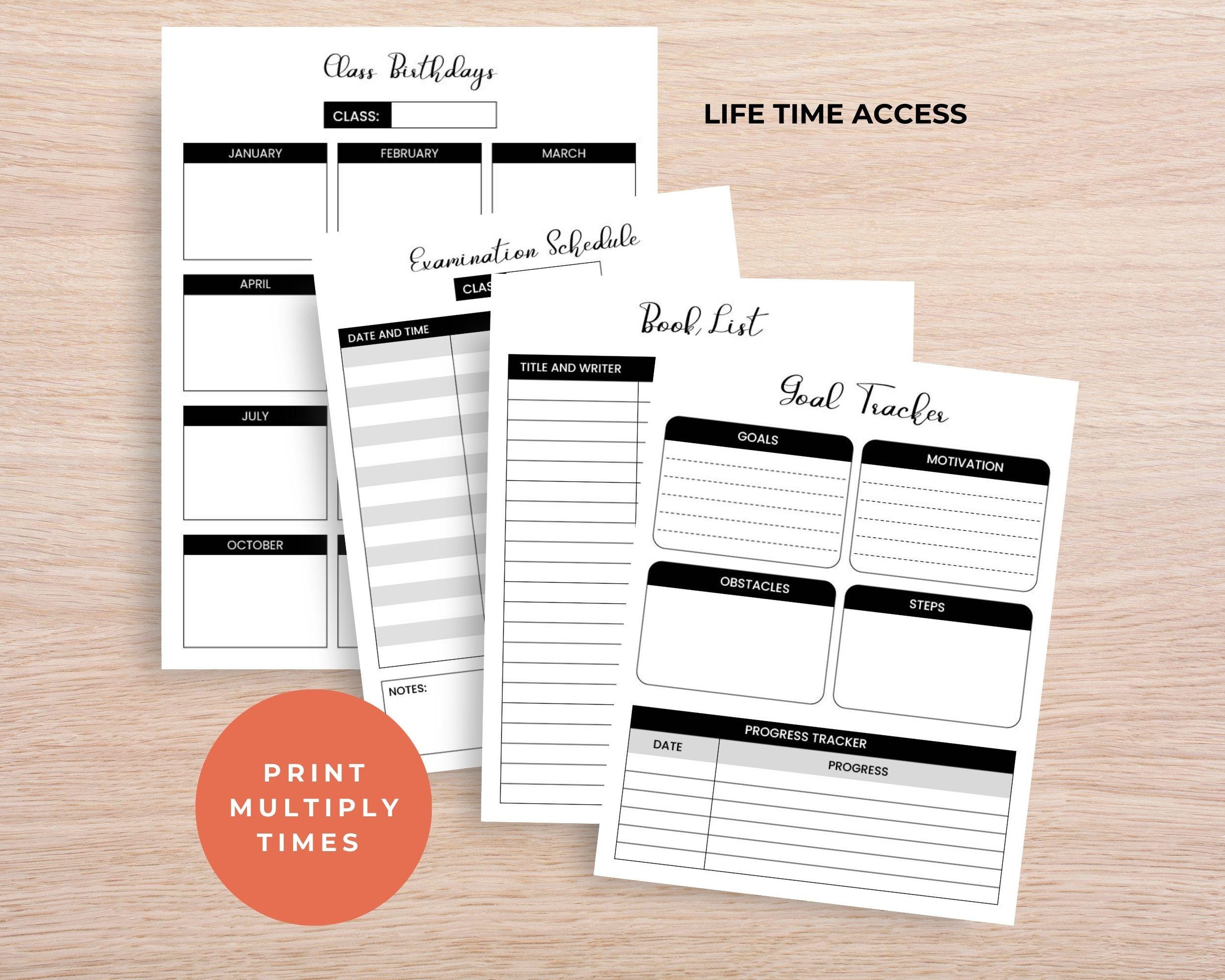 Printable Teacher Planner 2024-2025 Teacher Planner Printable Planner ...
