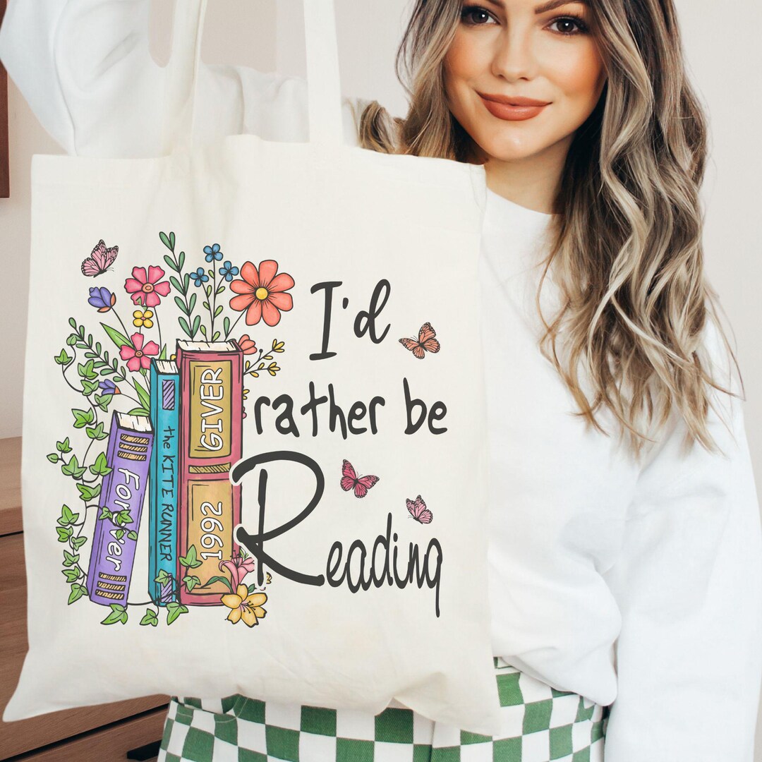 Reading Teacher Tote Bag English Professor Gift for Book Lover Book Bag ...