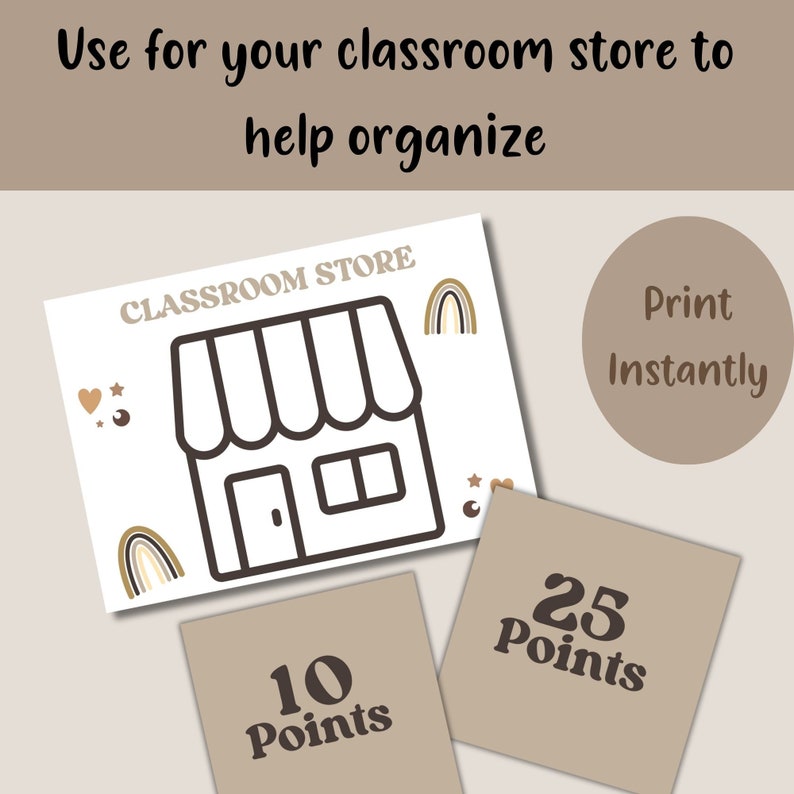 Classroom Store Printables School Store Printables Classroom Reward ...