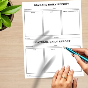 Behavior Chart Printable Daily Report Chart Digital Behavior Chart for ...