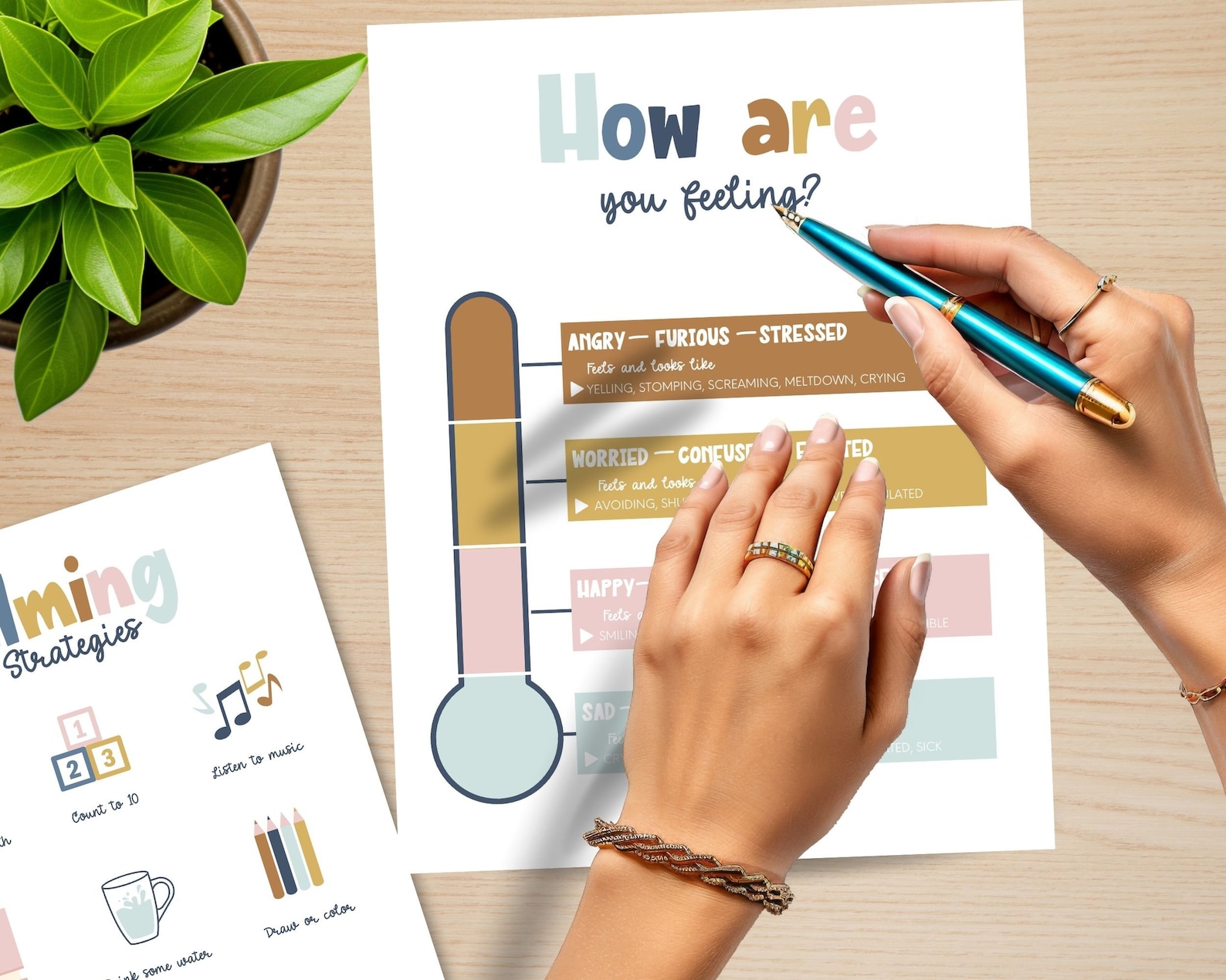 Boho Calming Corner Signs Printable Calming Corner Sign Calming Corner Poster Calm Down Corner ...