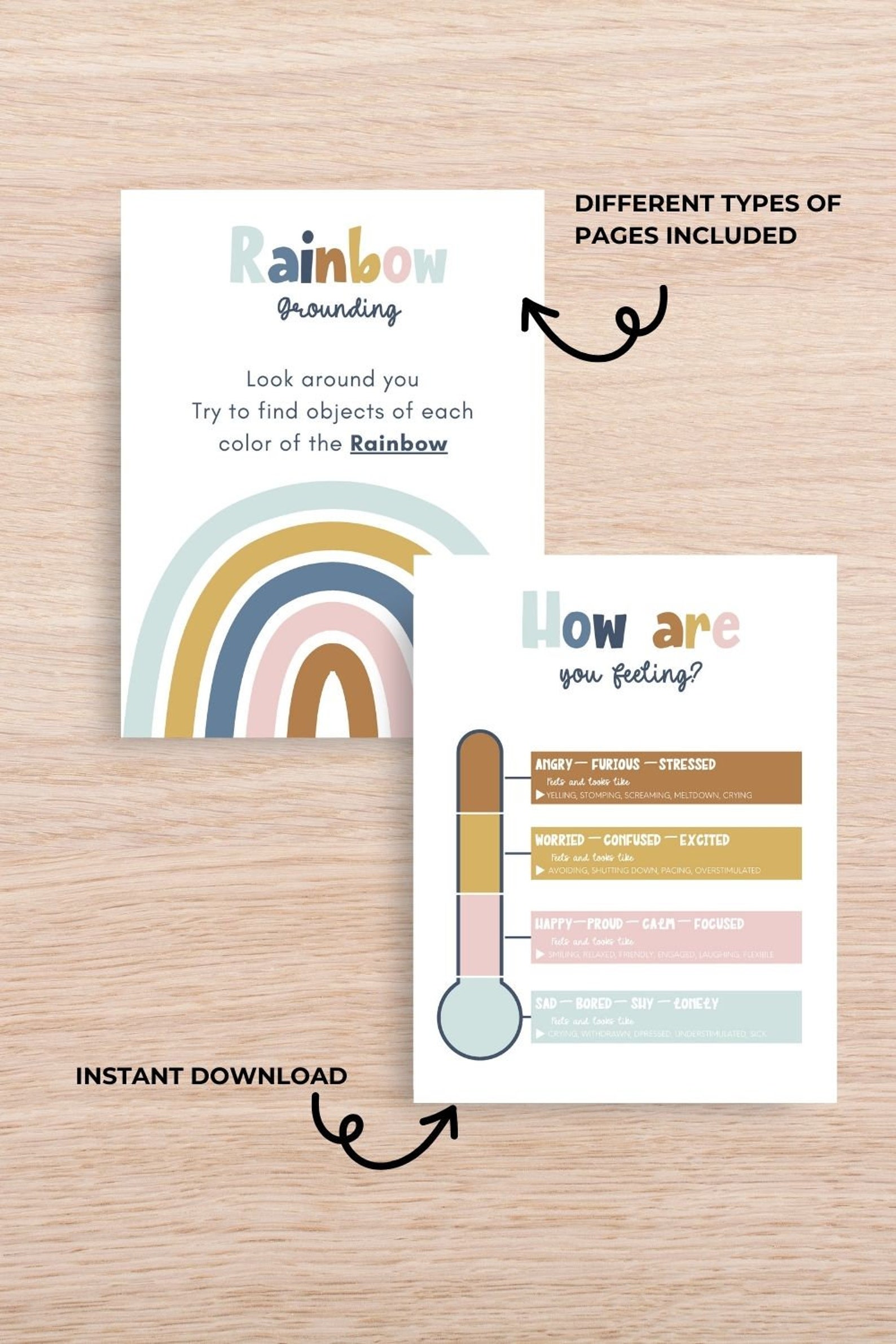 Boho Calming Corner Signs Printable Calming Corner Sign Calming Corner ...