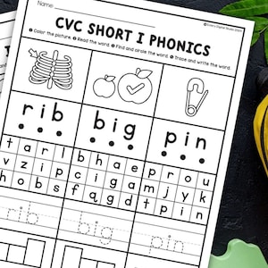 Phonics Worksheet for Kids Phonics Practice Kindergarten Alphabet ...