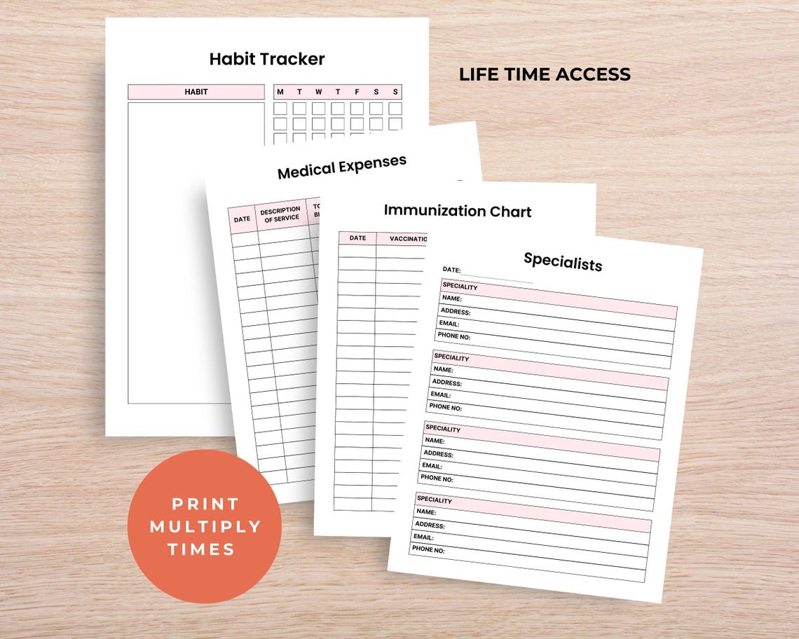Nurse Planner 2024-2025 Printable Nurse Planner Health Planner Digital ...