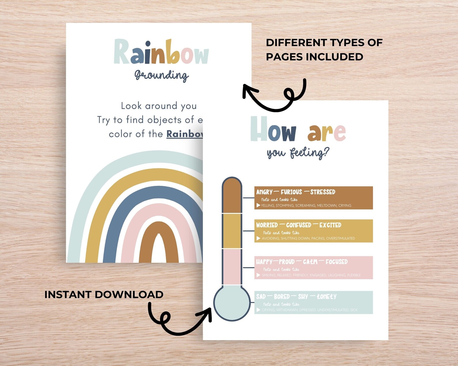 Boho Calming Corner Signs Printable Calming Corner Sign Calming Corner ...