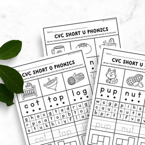 Phonics Worksheet for Kids Phonics Practice Kindergarten Alphabet ...