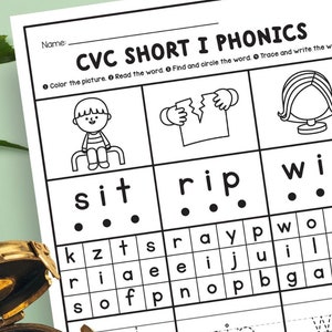 Phonics Worksheet for Kids Phonics Practice Kindergarten Alphabet ...