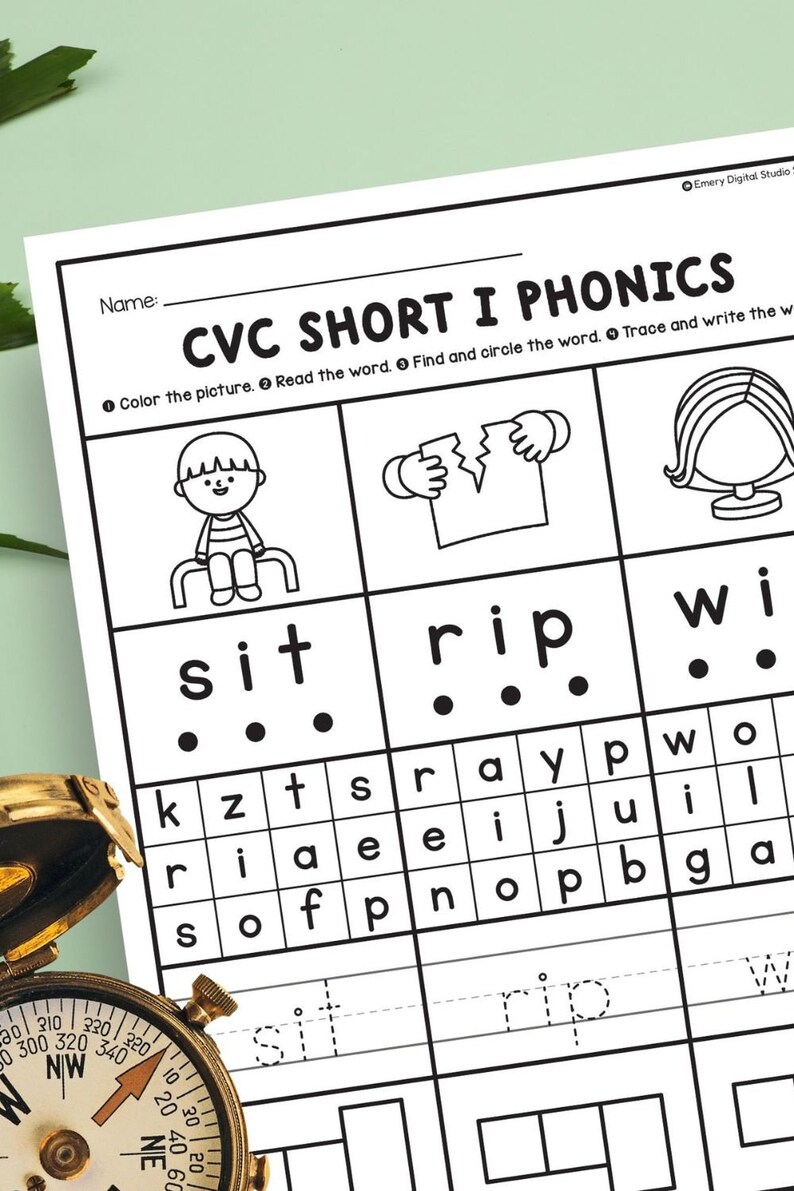 Phonics Worksheet for Kids Phonics Practice Kindergarten Alphabet ...