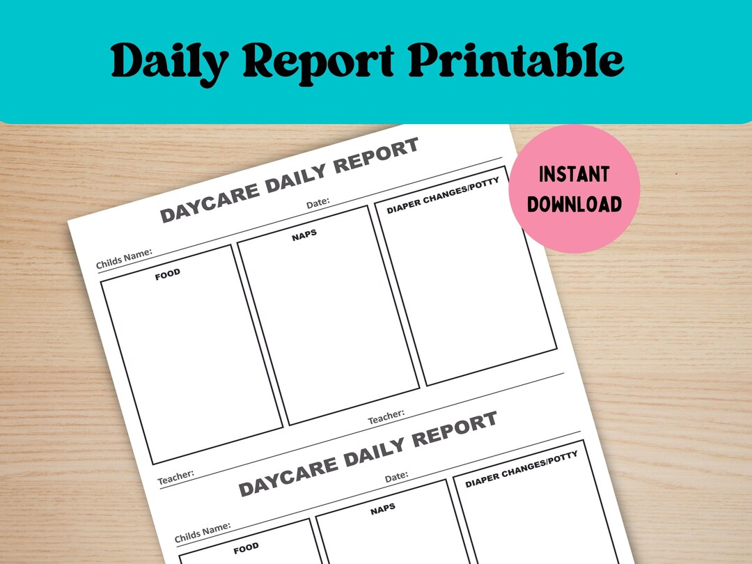 Behavior Chart Printable Daily Report Chart Digital Behavior Chart for ...
