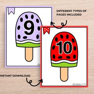 Rainbow Number Line for Classroom Printable Number Line Wall for ...