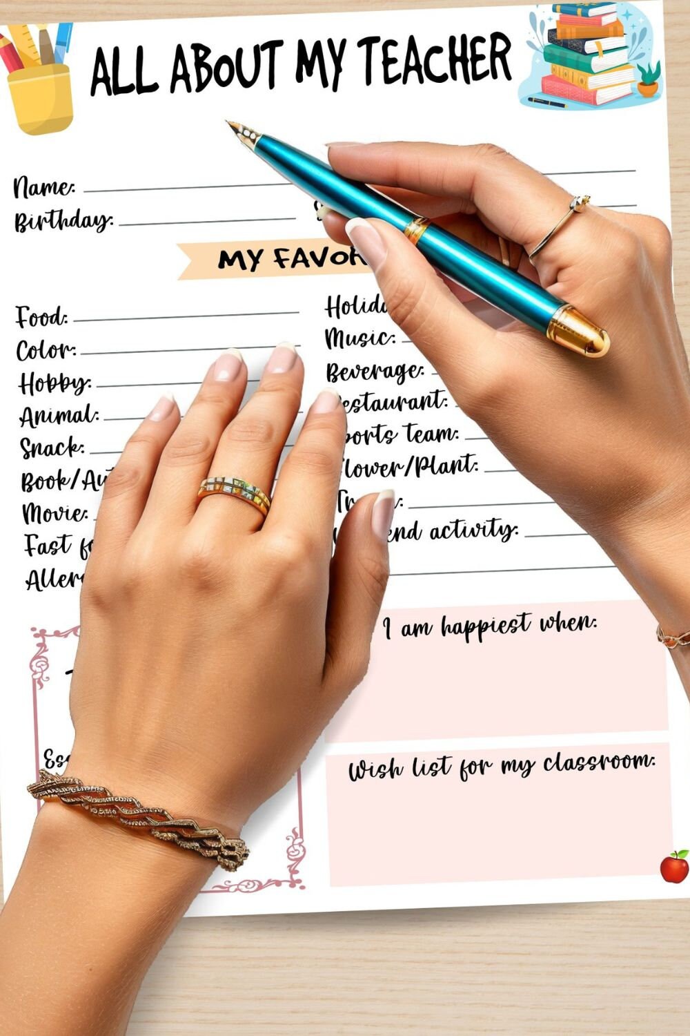 Meet the Teacher Back to School Worksheet About the Teacher New Teacher ...