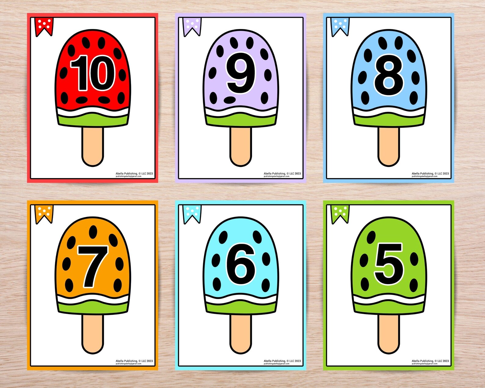 Rainbow Number Line for Classroom Printable Number Line Wall for ...
