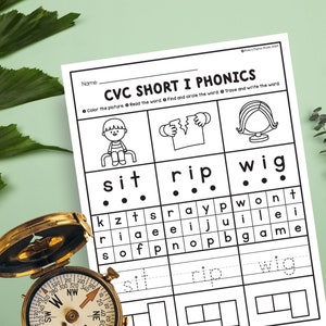 Phonics Worksheet for Kids Phonics Practice Kindergarten Alphabet ...