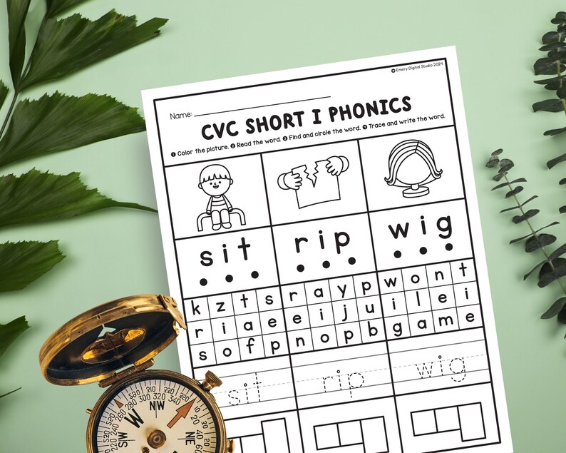 Phonics Worksheet for Kids Phonics Practice Kindergarten Alphabet ...