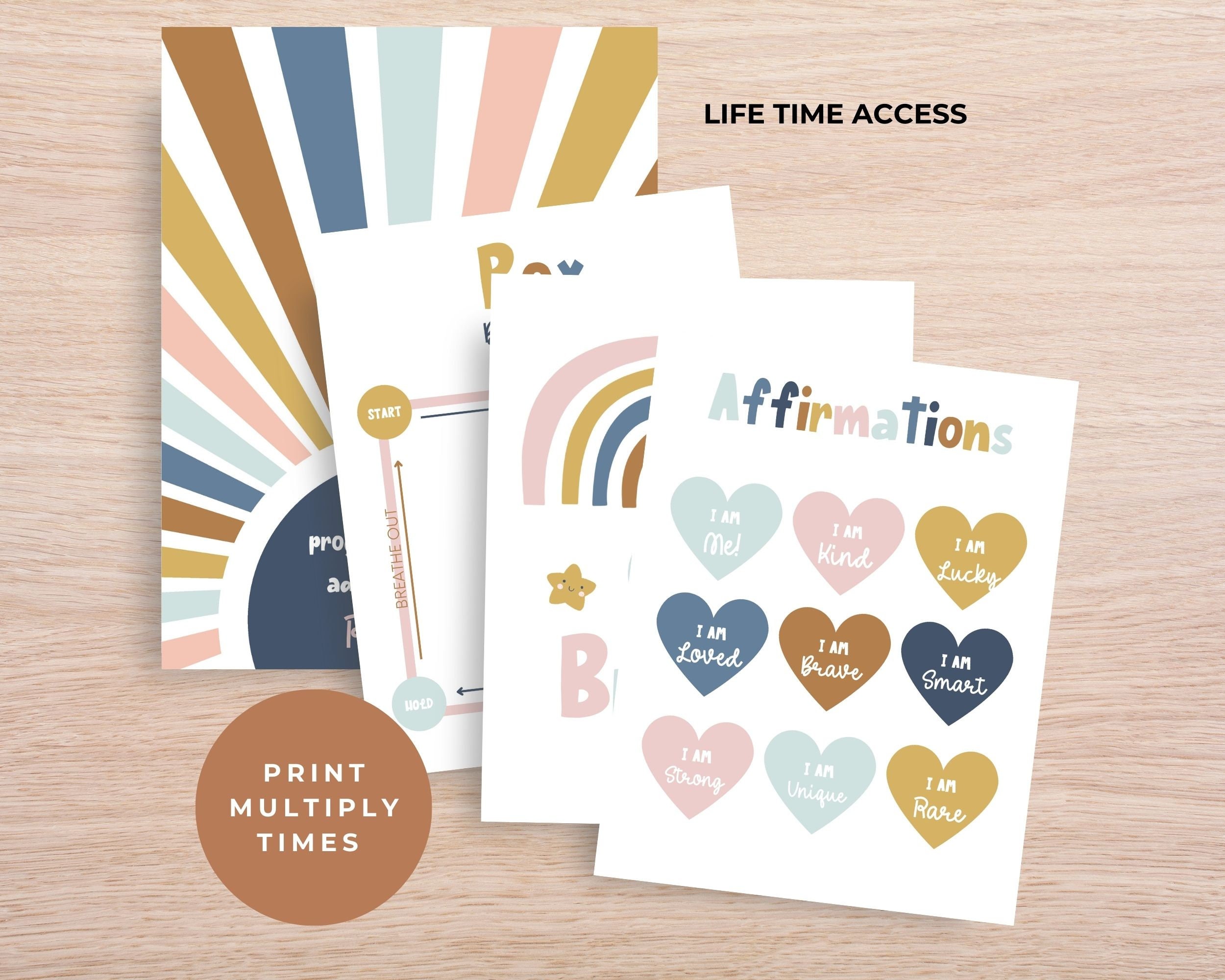 Boho Calming Corner Signs Printable Calming Corner Sign Calming Corner ...