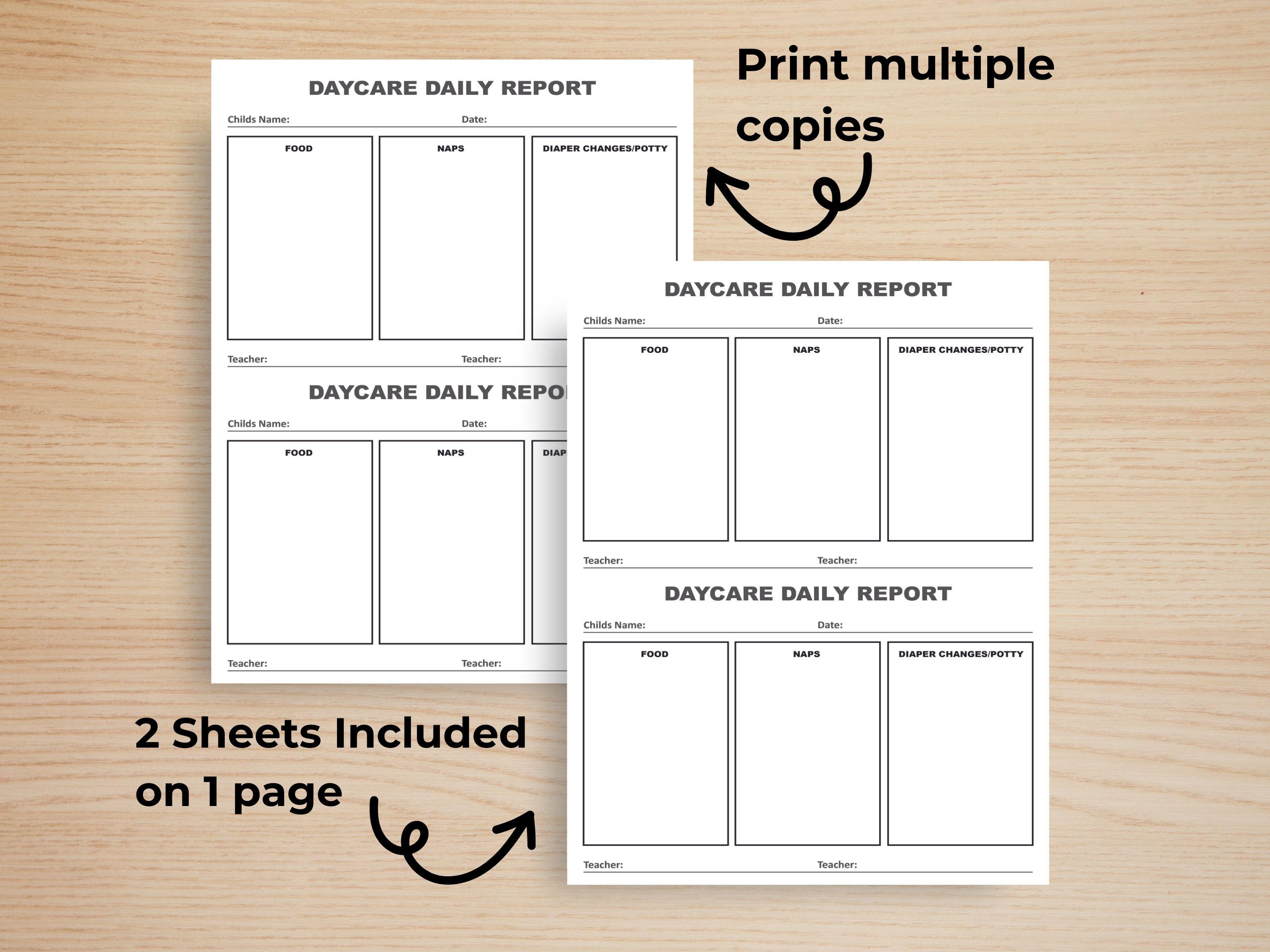 Behavior Chart Printable Daily Report Chart Digital Behavior Chart for ...