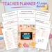 Teacher Planner Instant Download for 2024-2025 Teacher Planner Digital ...