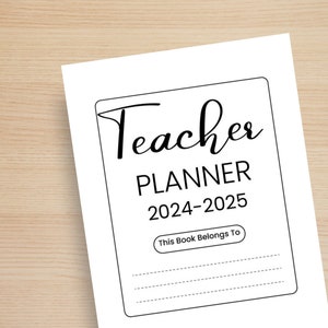 Teacher Planner 2024-2025 Digital Teacher Planner Printable Planner ...
