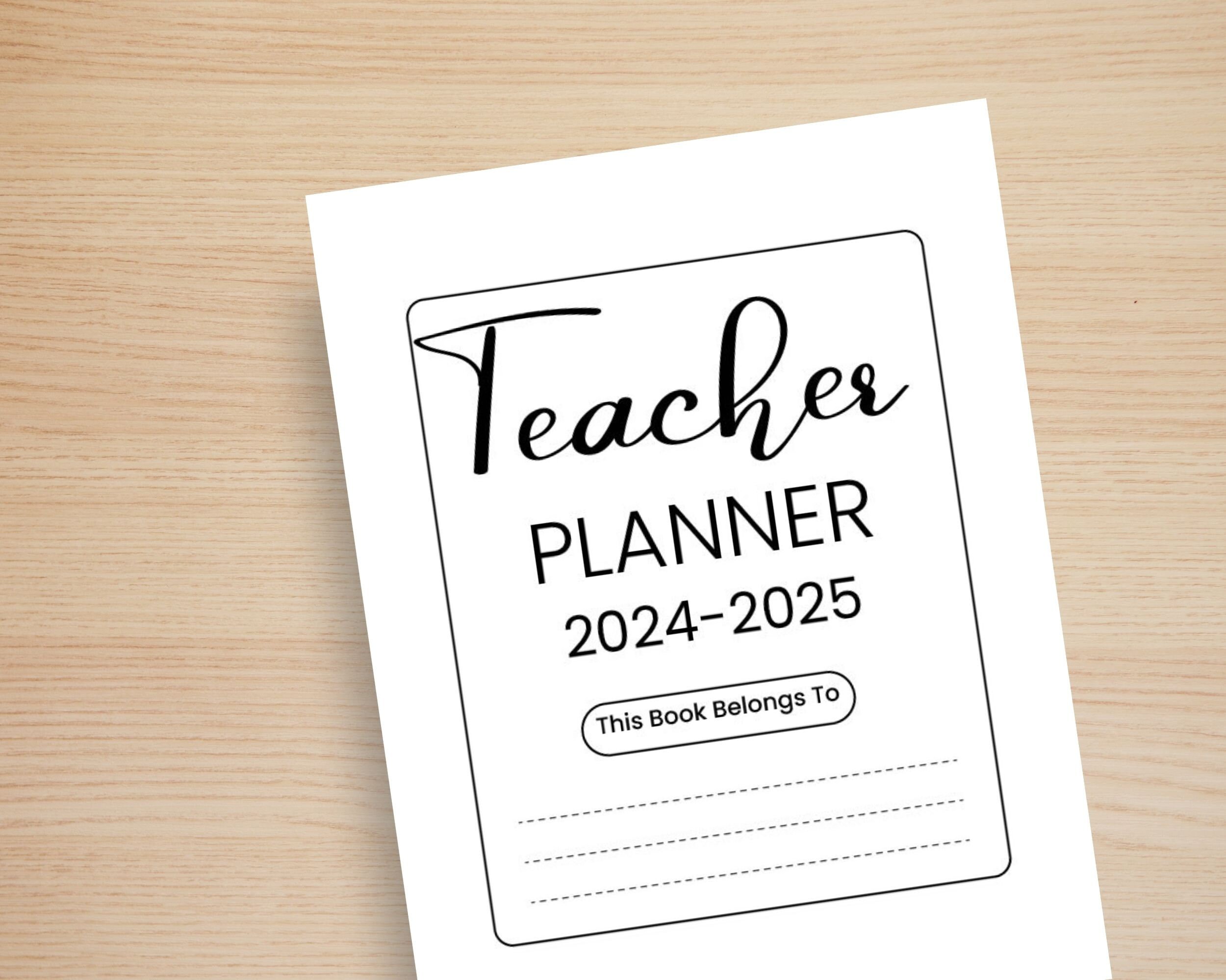 Teacher Planner 2024-2025 Digital Teacher Planner Printable Planner ...