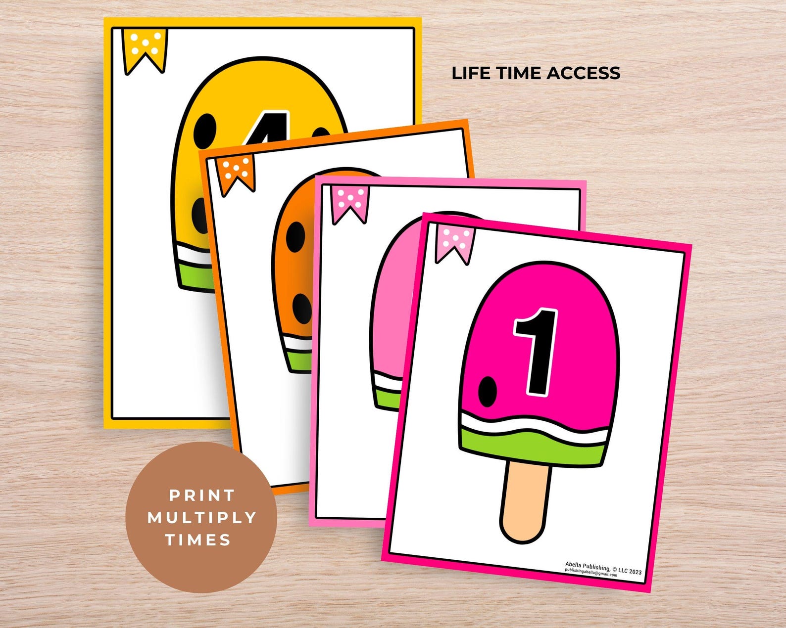 Rainbow Number Line for Classroom Printable Number Line Wall for ...