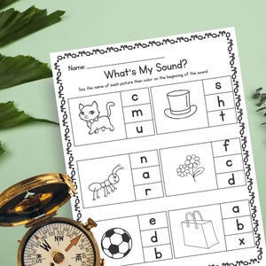 Phonics Worksheet for Kids Phonics Practice Kindergarten Alphabet ...
