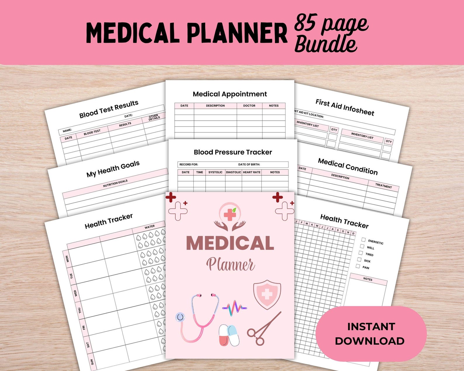 Nurse Planner 2024-2025 Printable Nurse Planner Health Planner Digital ...