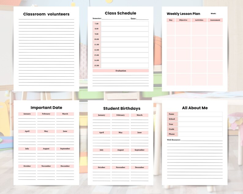 Teacher Planner 2024-2025 School Year Planner 2024-2025 Digital Teacher ...