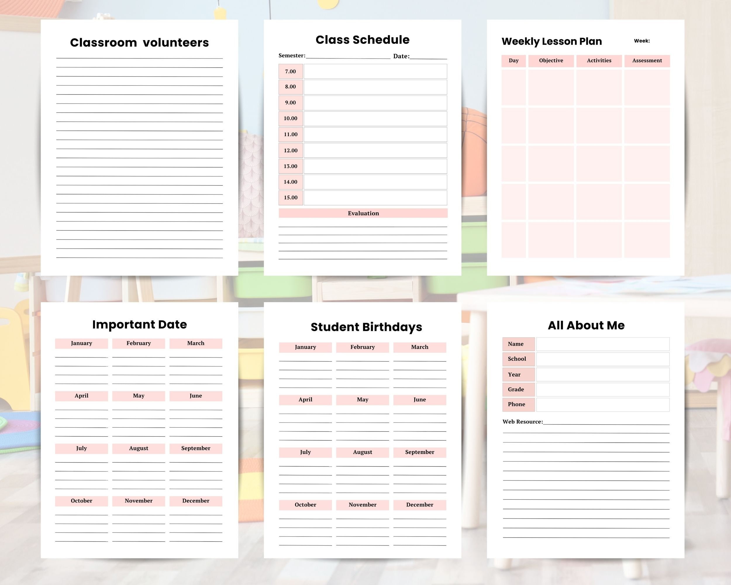 Teacher Planner 2024-2025 School Year Planner 2024-2025 Digital Teacher ...