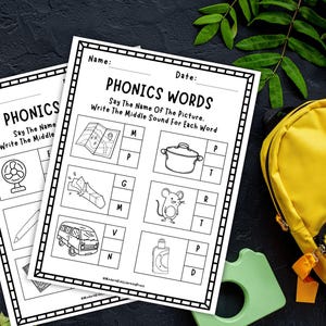 Phonics Worksheet for Kids Phonics Practice Kindergarten Alphabet ...