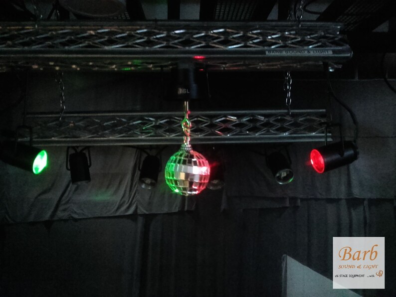 1/6 Scale Motorized Disco Mirror Ball. With Two RGB LED Spot Reflectors ...