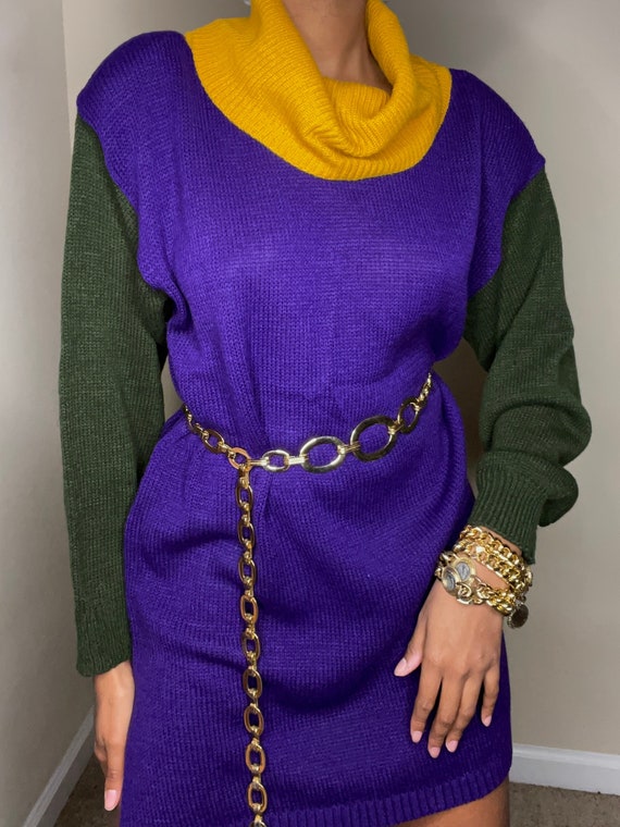 Vintage colorblock sweater - Gem