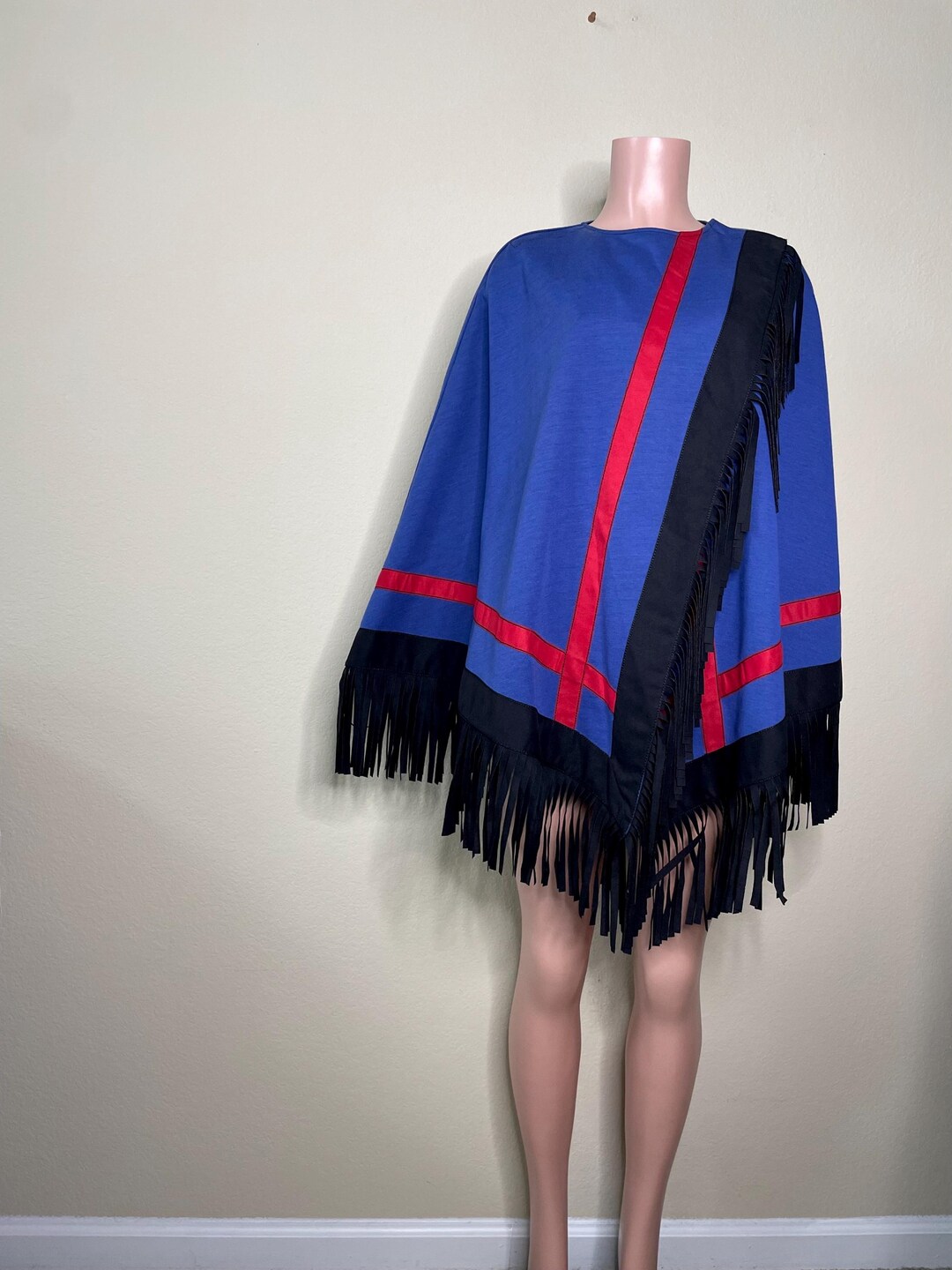 Vintage Randolph Duke Reversible Fringe Cape - Etsy