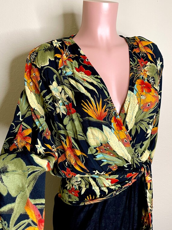 Vintage Carole Little Rainforest Dress - Gem