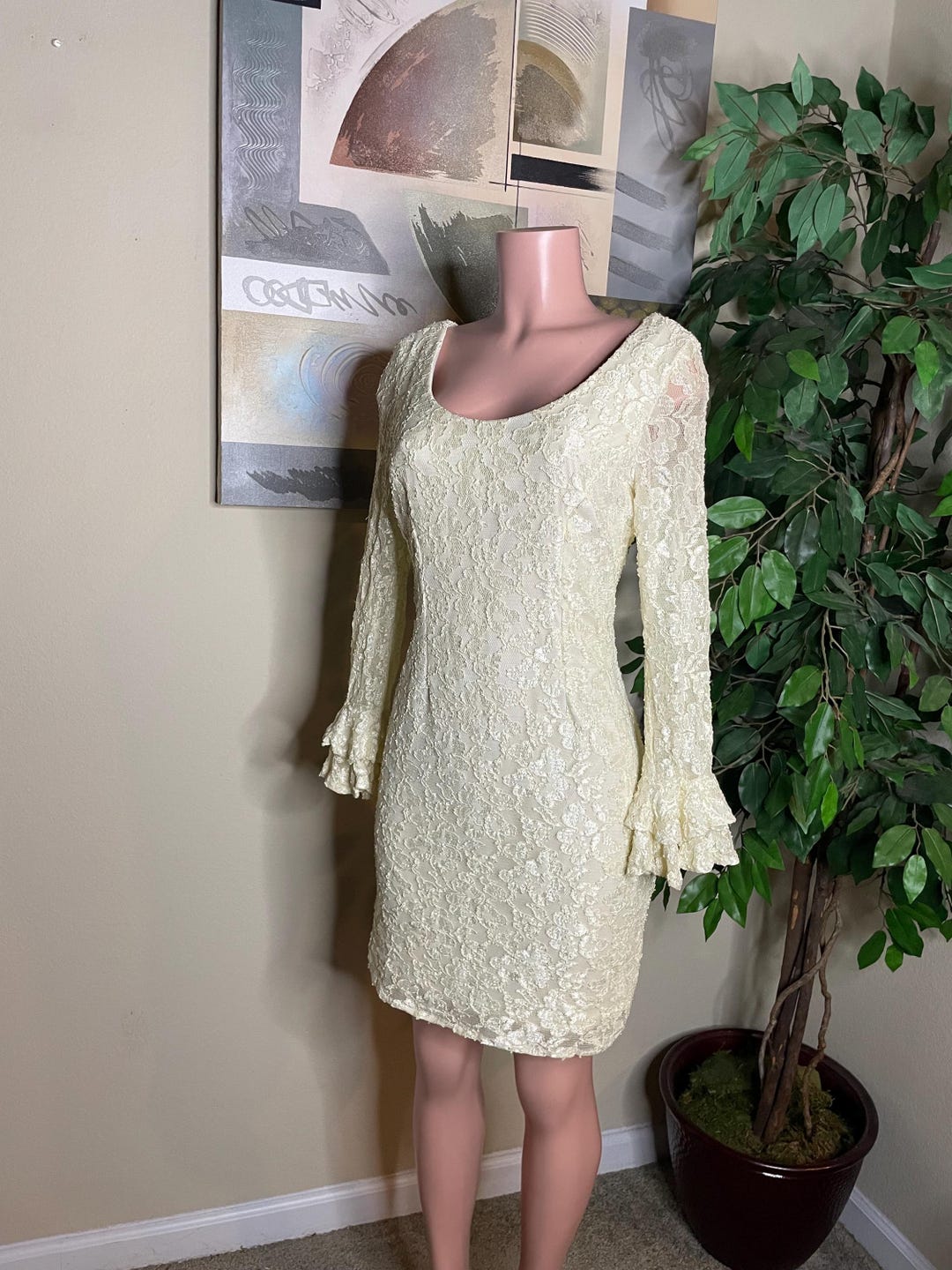 Vintage Lew Magram Lace Dress - Etsy