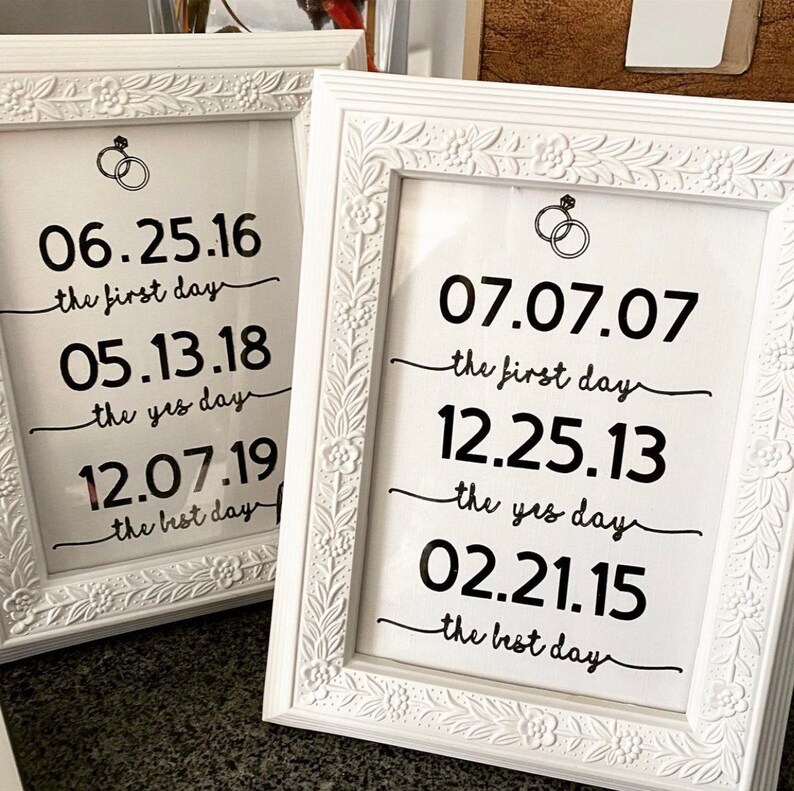Special Date Frame - Etsy
