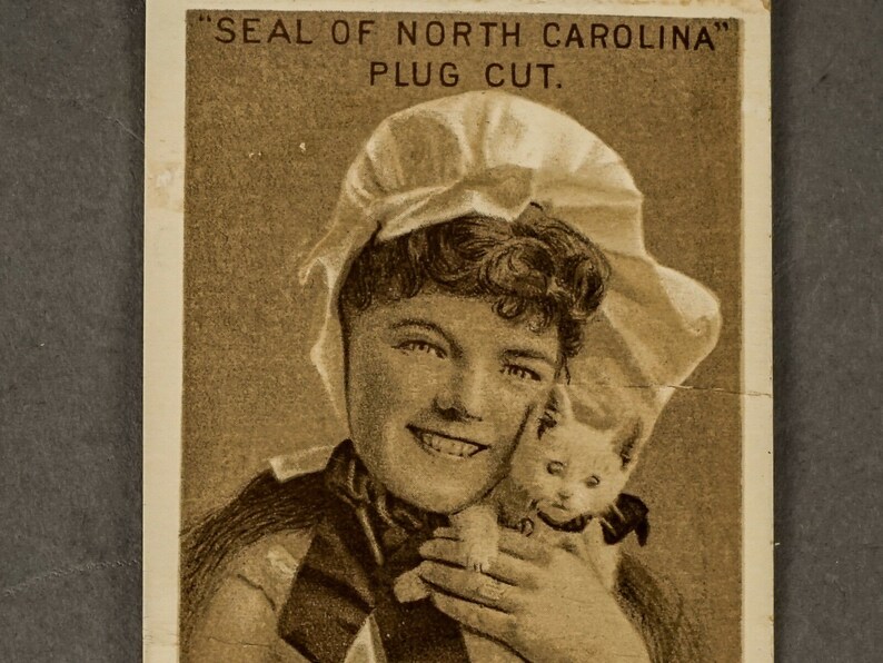 1888 Tobacco Card of Actress Flora Walsh seal of North Carolina Plug ...