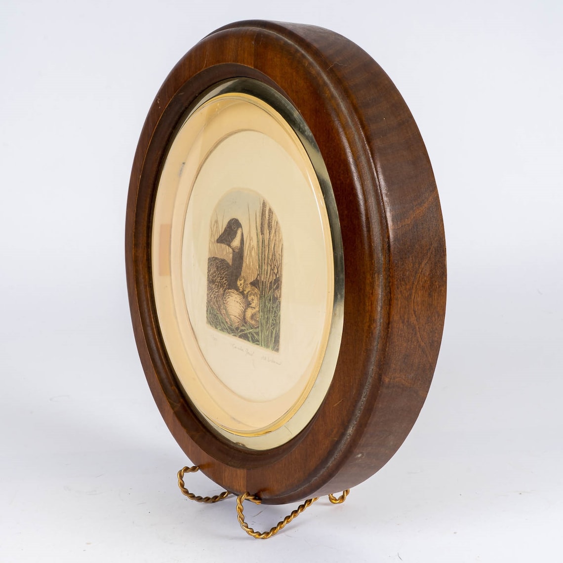 Rachel R.H. Badeau 'canada Goose' Signed Numbered Print Hand-colored 11 ...