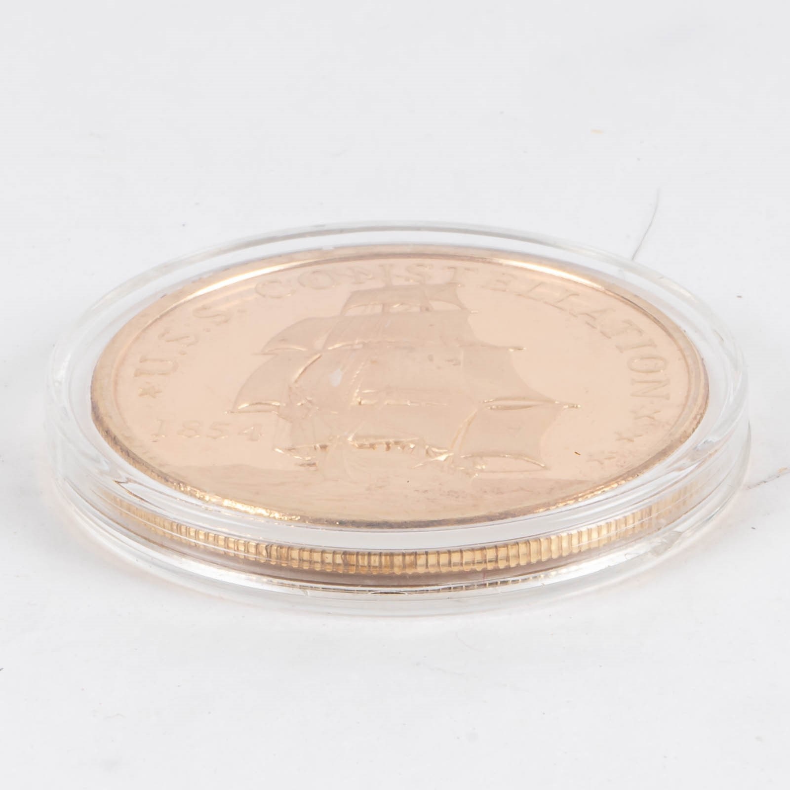 USS Constellation Frigate 1854 Medal Copper Encased - Etsy Canada