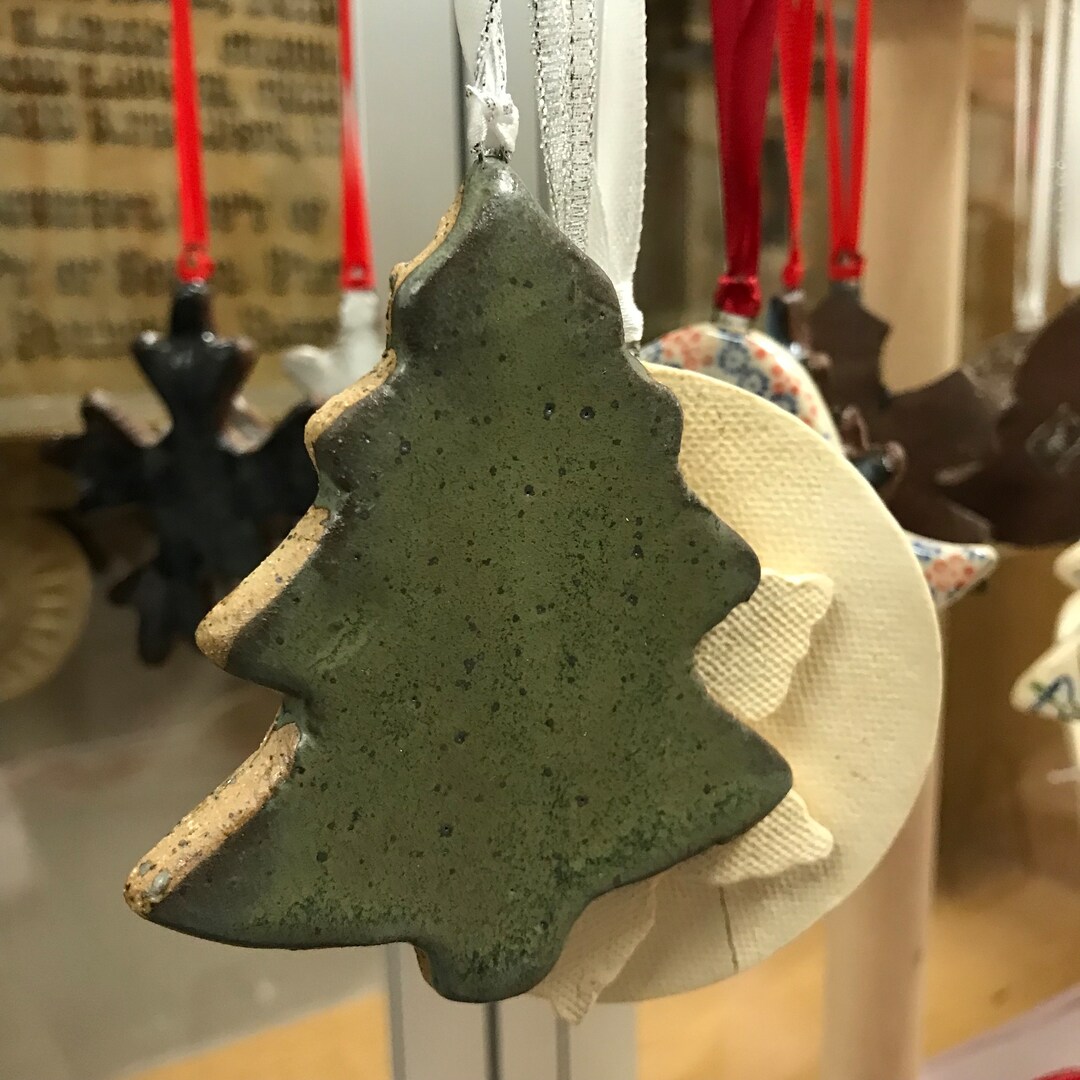 Ceramic Tree Ornaments - Etsy
