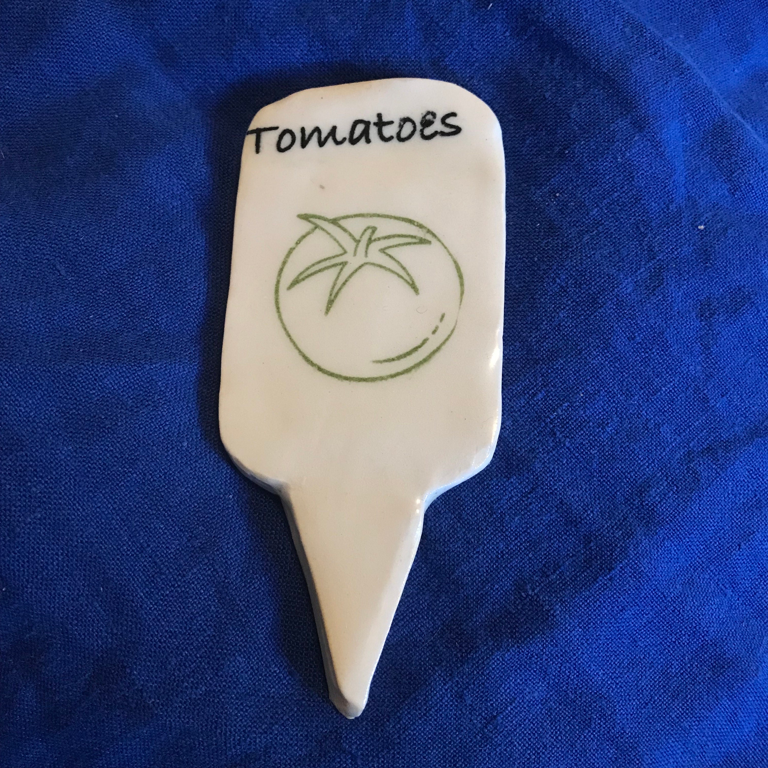 Ceramic Garden Markers - Veggies - Etsy
