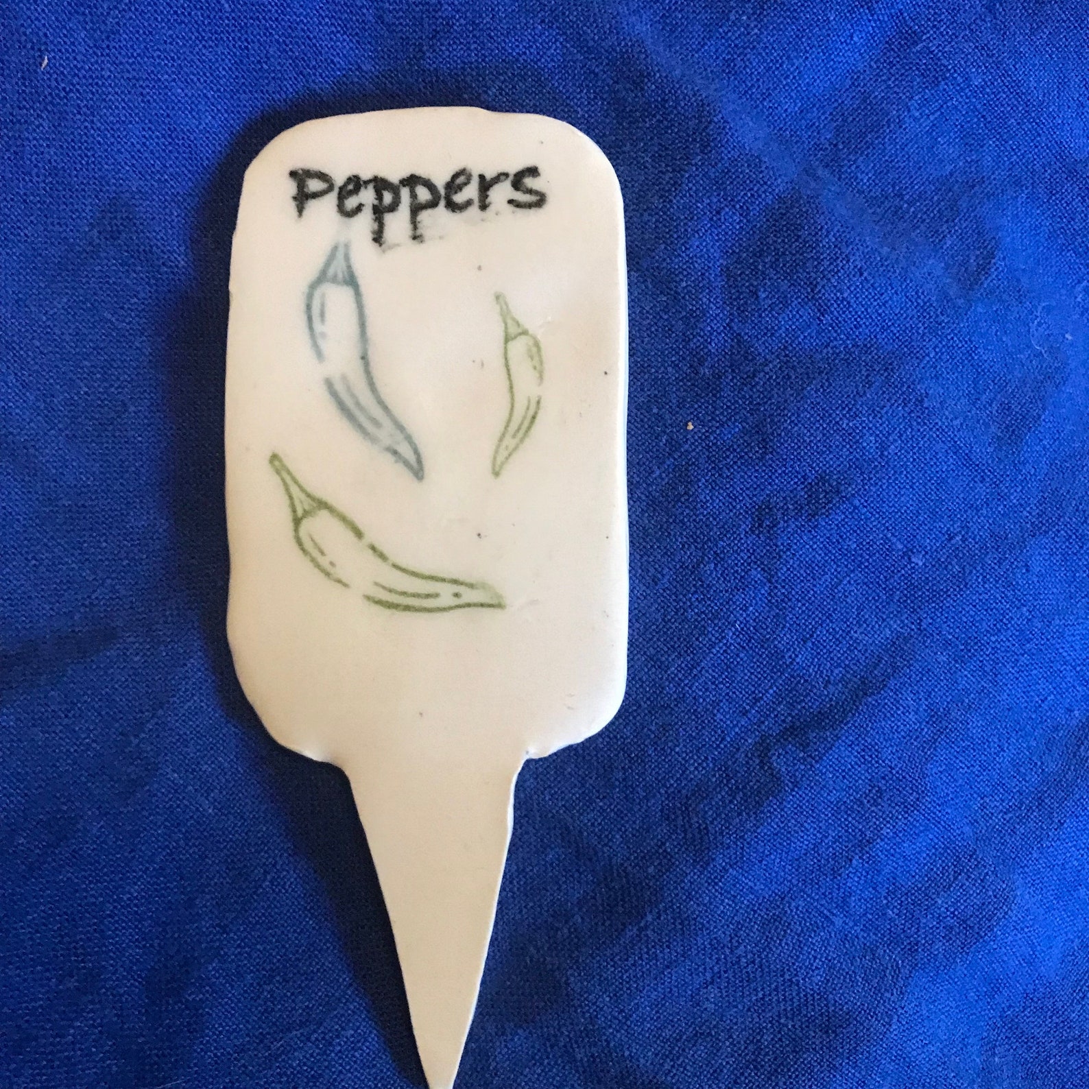 Ceramic Garden Markers - Veggies - Etsy