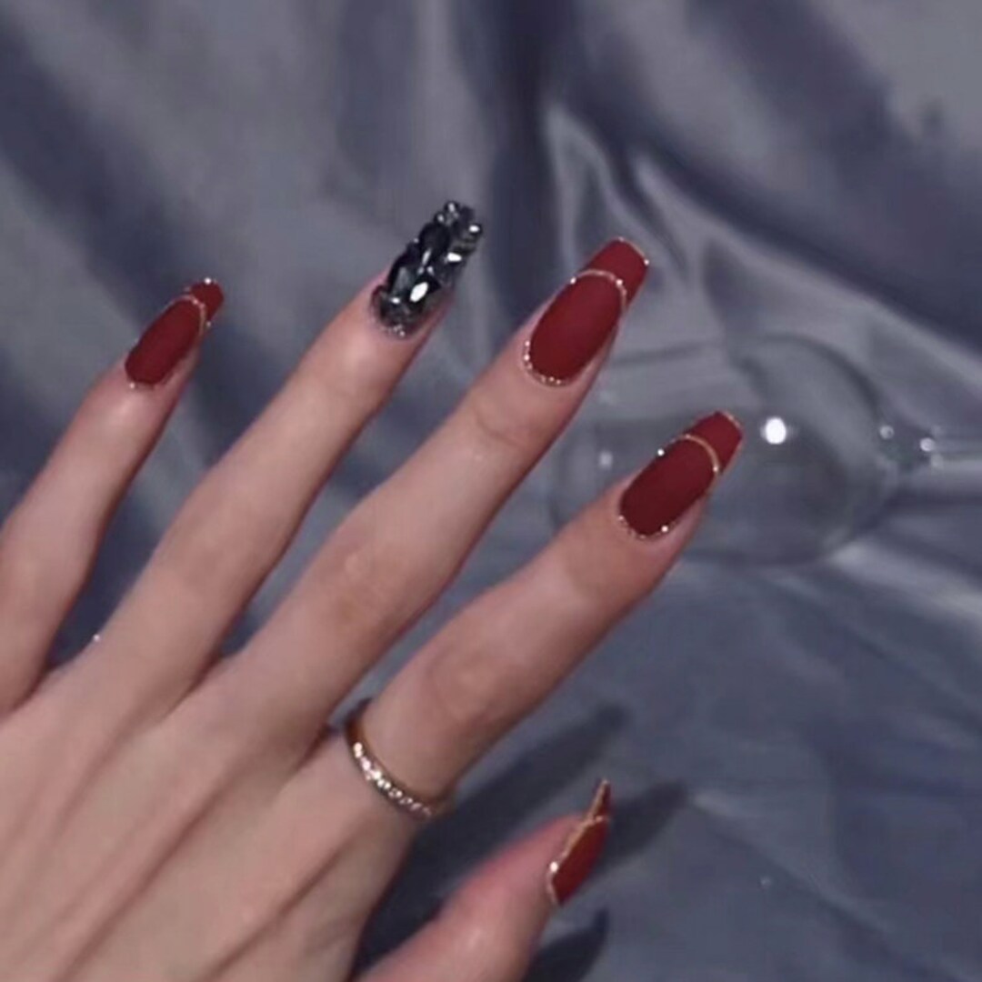 Hand Painted Nails, Handmade Nails, Designer Nails Art, Press on Nails ...