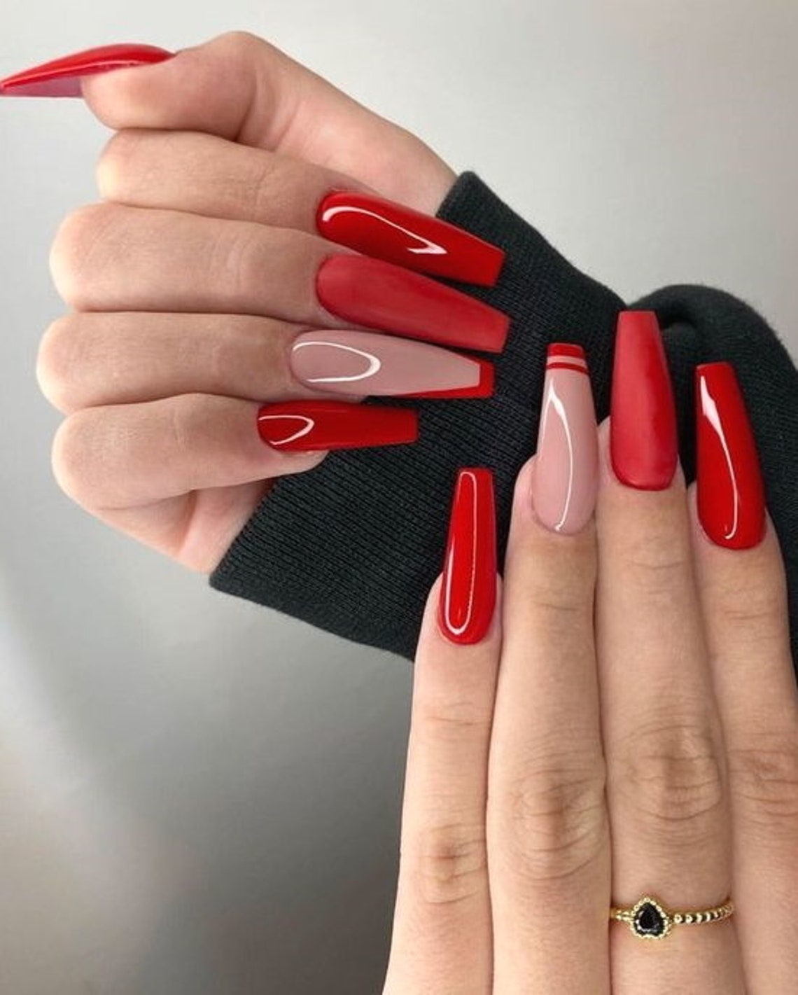 Hand Painted Nails Handmade Nails Designer Nails Art Press - Etsy UK