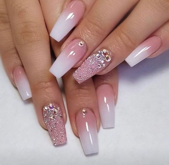 Hand Painted Nails Handmade Nails Designer Nails Art Press | Etsy